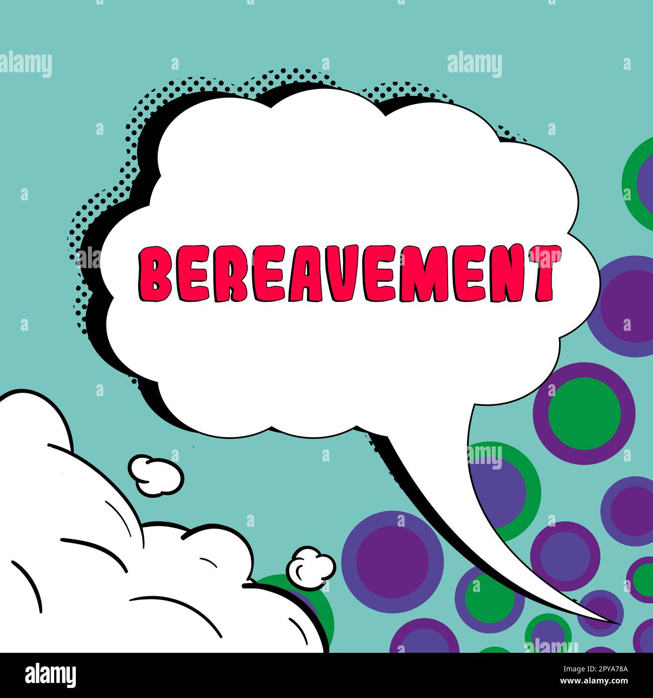Text sign showing Bereavement. Business concept a period of mourning ...
