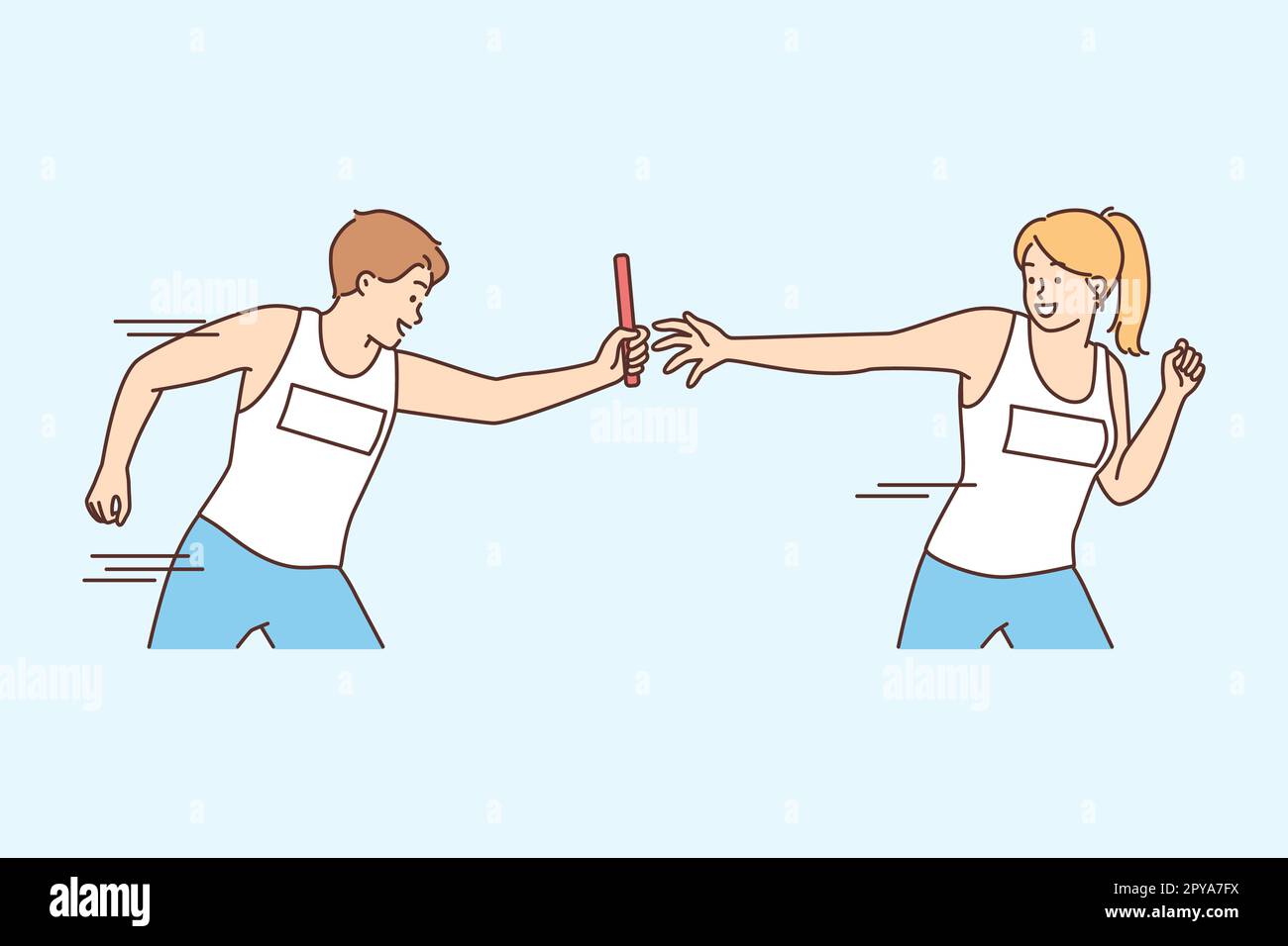 All female relay team trying hi-res stock photography and images - Alamy