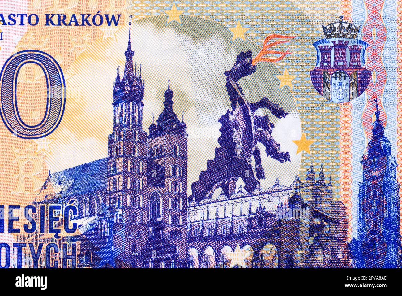 Wawel Dragon Statue in Cracow from money Stock Photo - Alamy