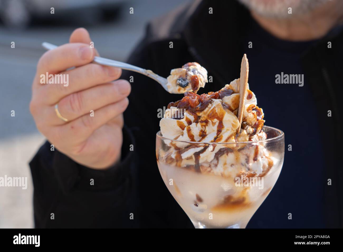 Man eating sugar hi-res stock photography and images - Alamy