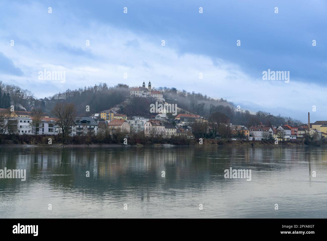 The river Inn near Passau, Germany Stock Photo - Alamy