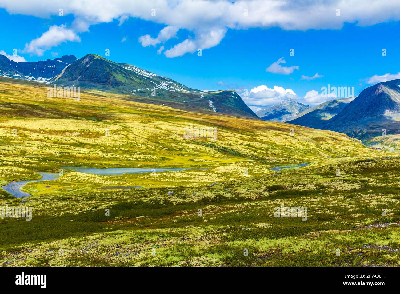 Beautiful mountain and landscape nature panorama Rondane National Park ...