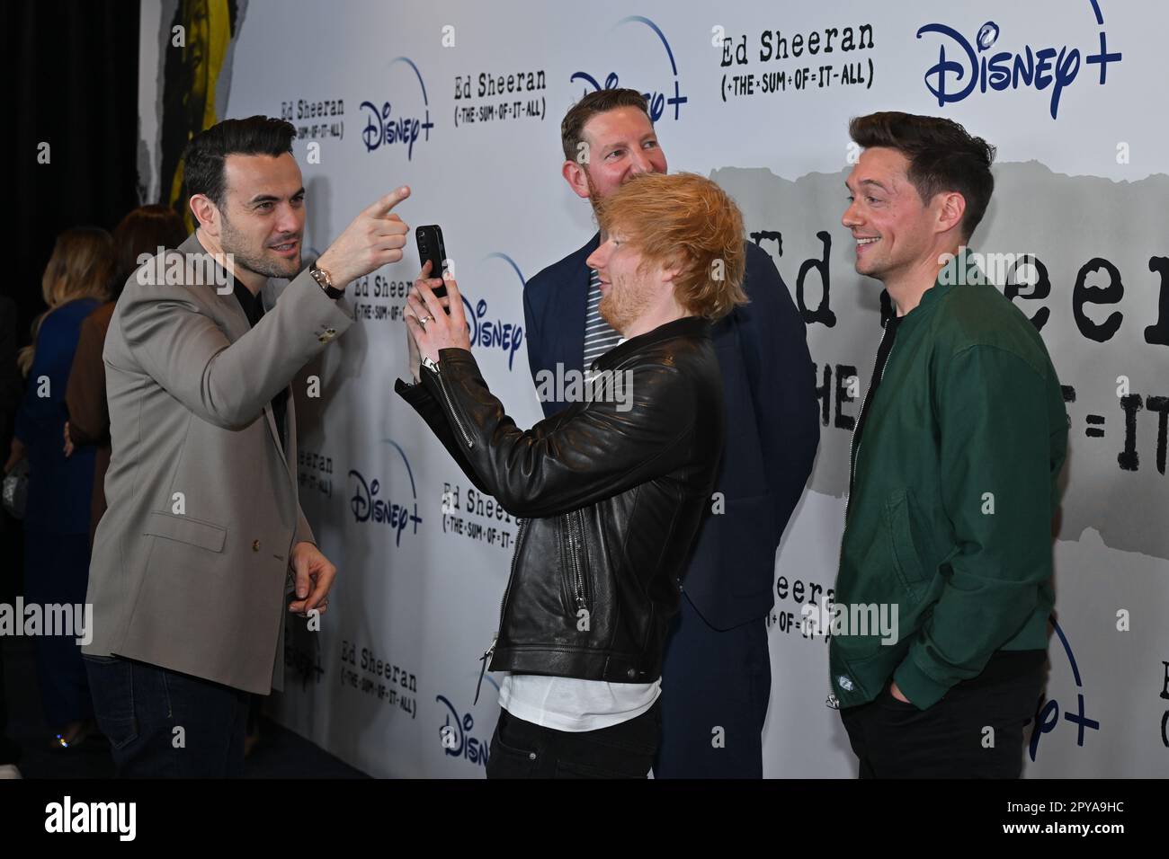 Ben Turner, Ed Sheeran, Ben Winston, David Soutar Stock Photo - Alamy