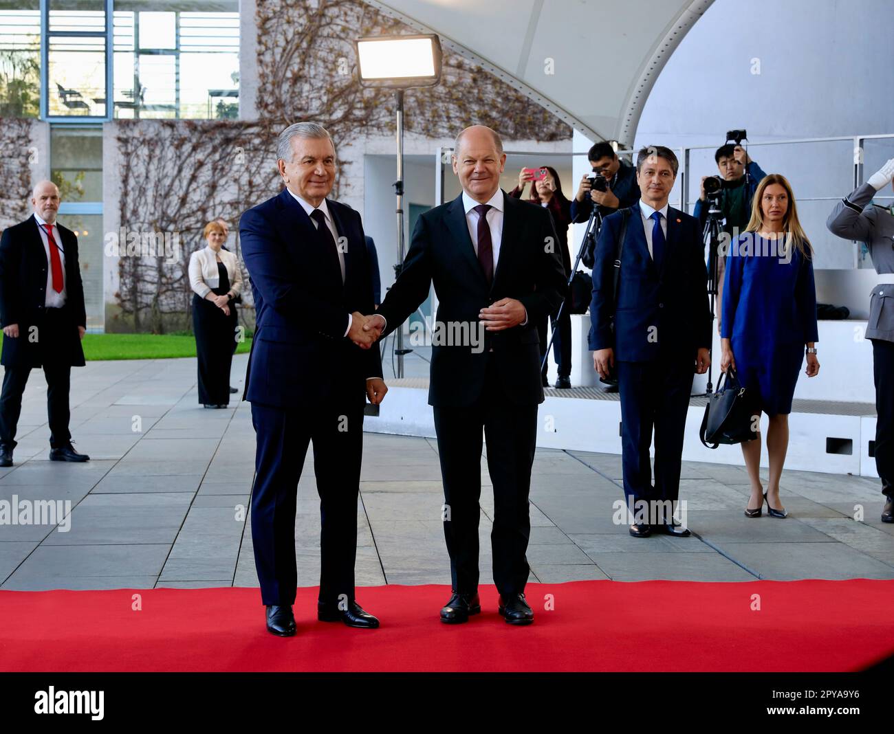 Berlin, Germany, May 2, 2023. The German Chancellor, Olaf Scholz ...