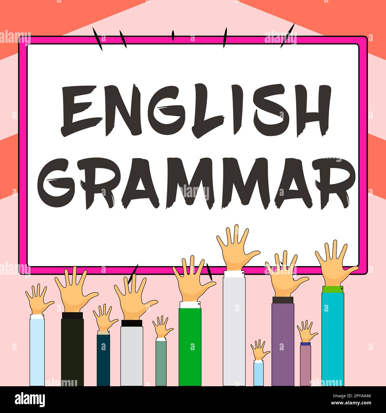 Inspiration showing sign English Grammar. Concept meaning courses cover ...