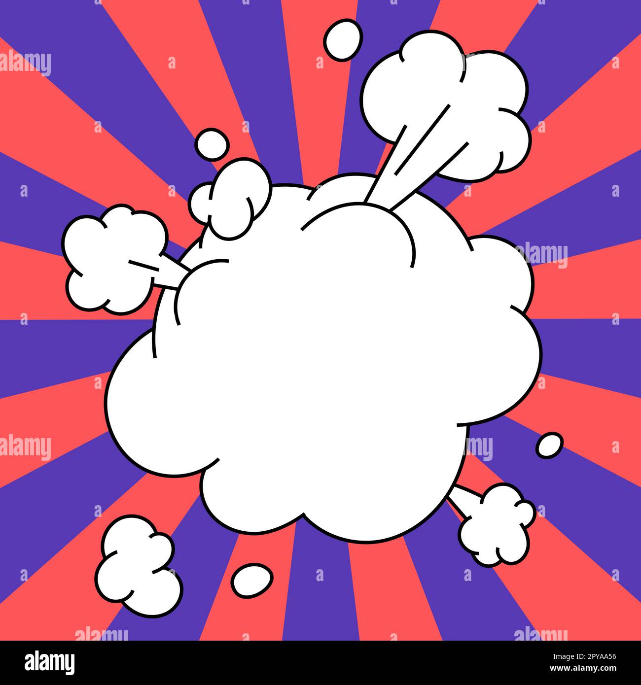 Comic Blank Speech Bubble With Copy Space And Colorful Doodles. Design ...