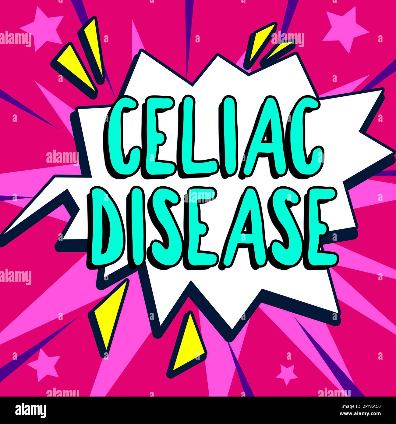Inspiration showing sign Celiac Disease. Concept meaning Small ...