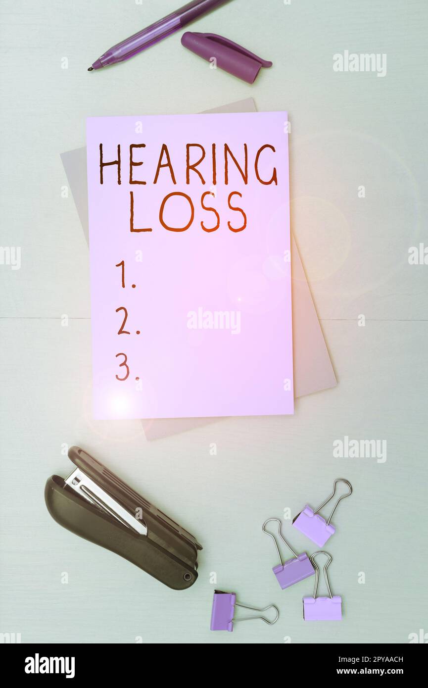 Conceptual display Hearing Loss. Concept meaning is partial or total ...