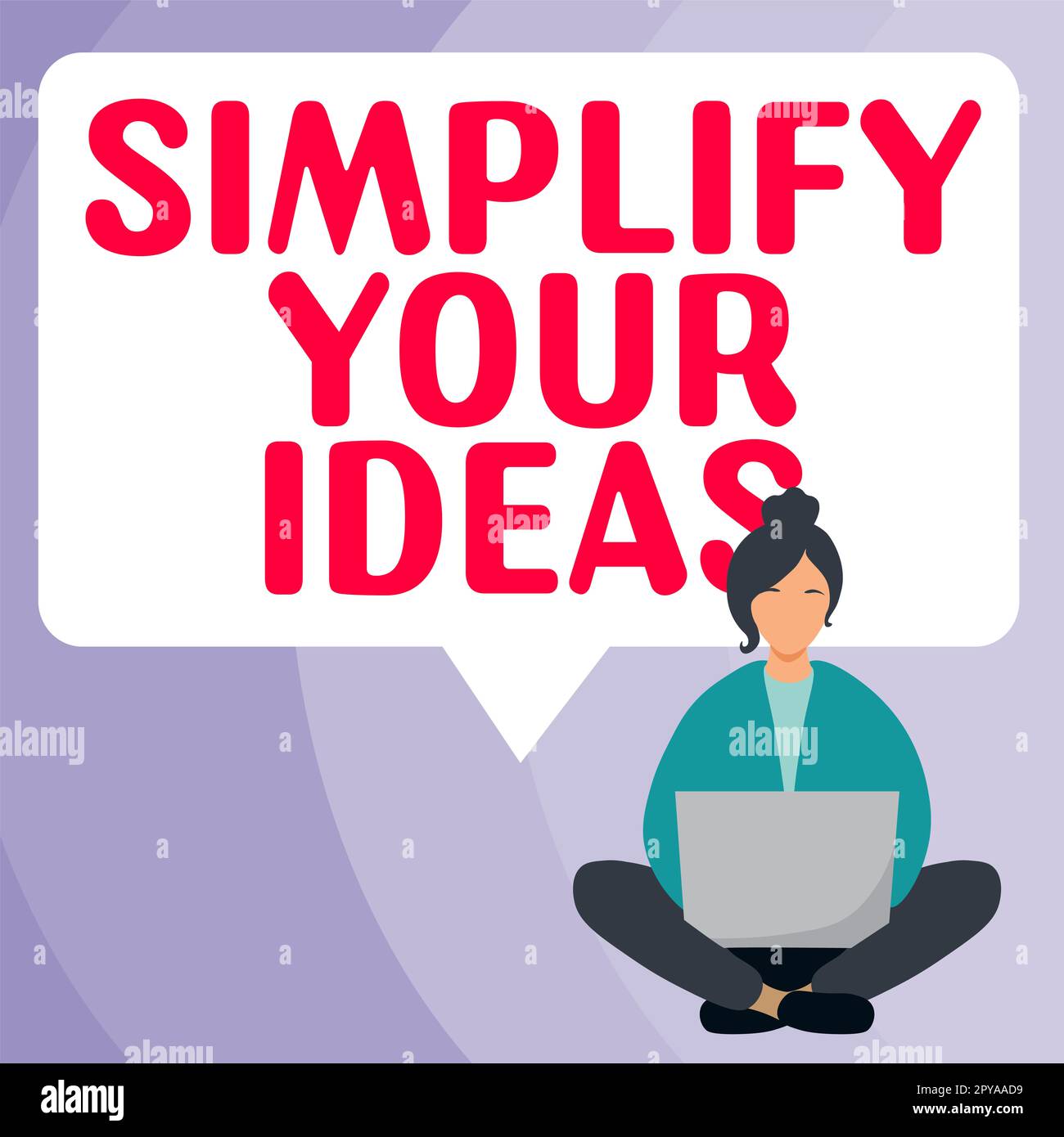 Text caption presenting Simplify Your Ideas. Word for make simple or ... Text caption presenting Simplify Your Ideas. Word for make simple or ...
