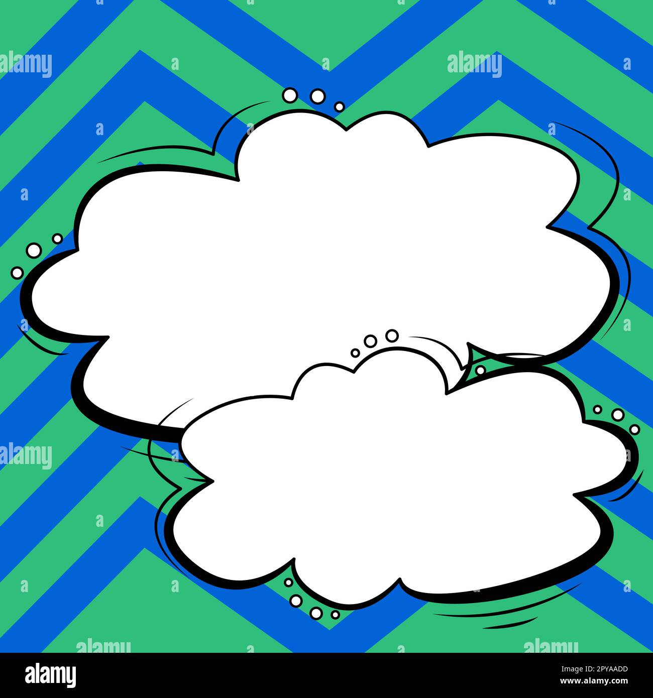 Comic Speech Bubble With Copy Space And Colorful Doodles. Design Of ...