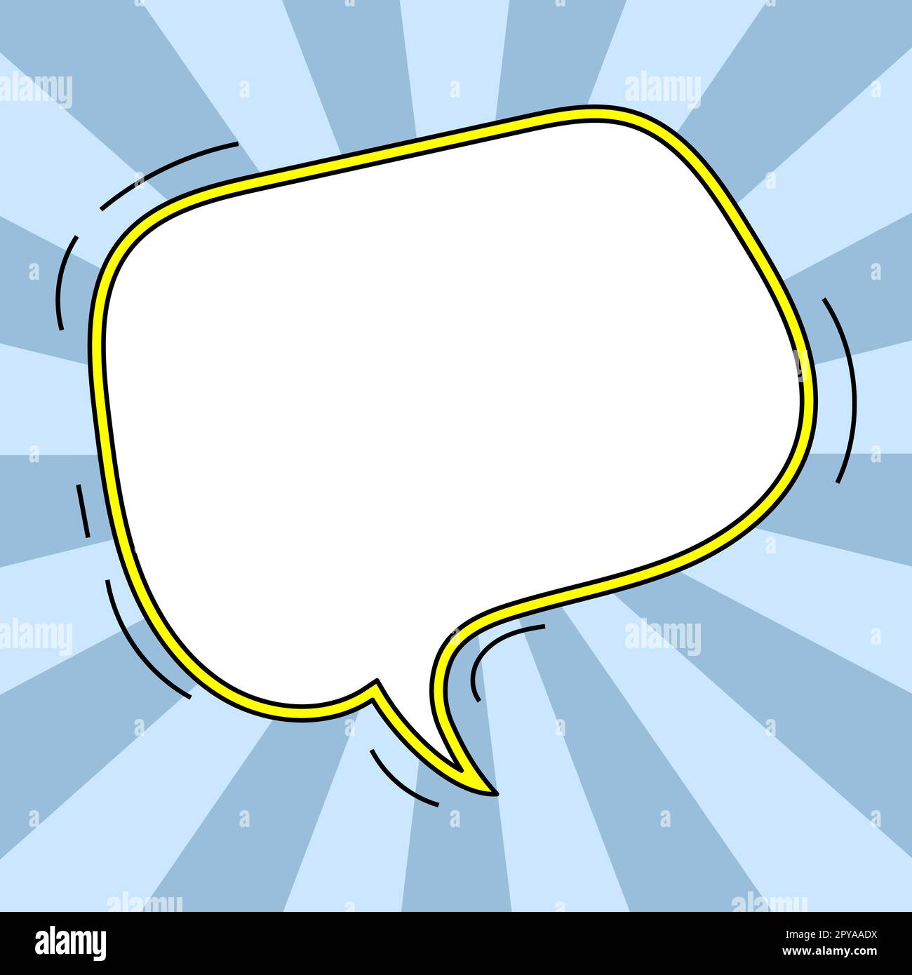 Comic Blank Speech Bubble With Copy Space And Colorful Doodles. Design ...