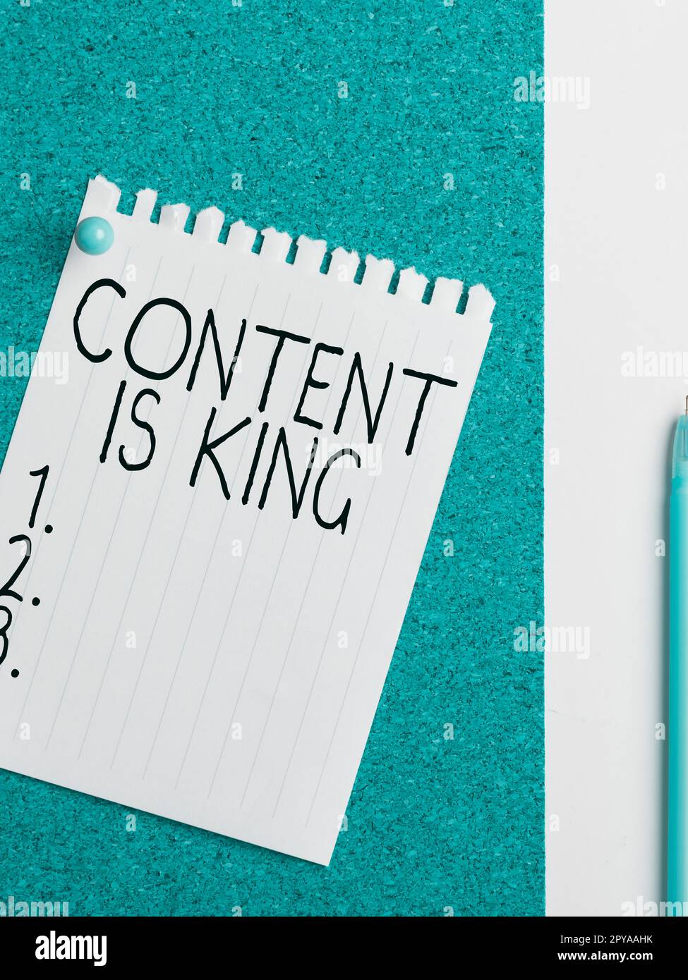 Hand writing sign Content Is King. Internet Concept Content is the ...