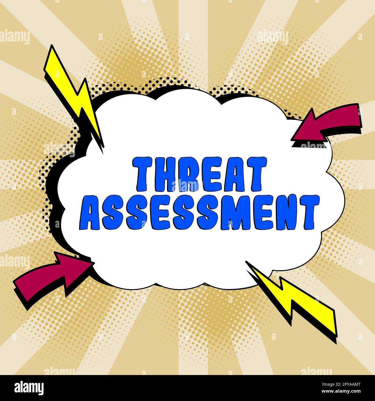 Handwriting text Threat Assessment. Word Written on determining the ...