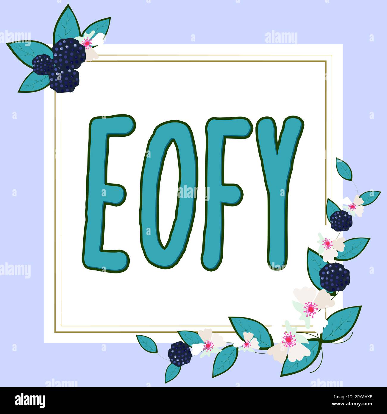 Text caption presenting Eofy. Business showcase a mega sale held on an ...