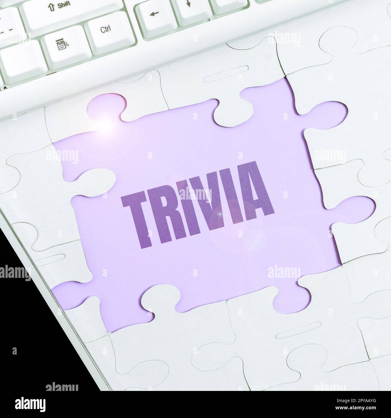 Text showing inspiration Trivia. Business overview details ...