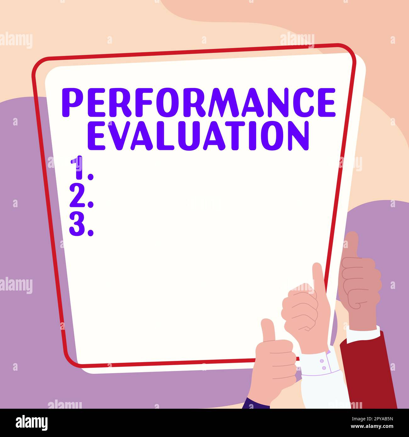 Text Sign Showing Performance Evaluation Word For The Development And