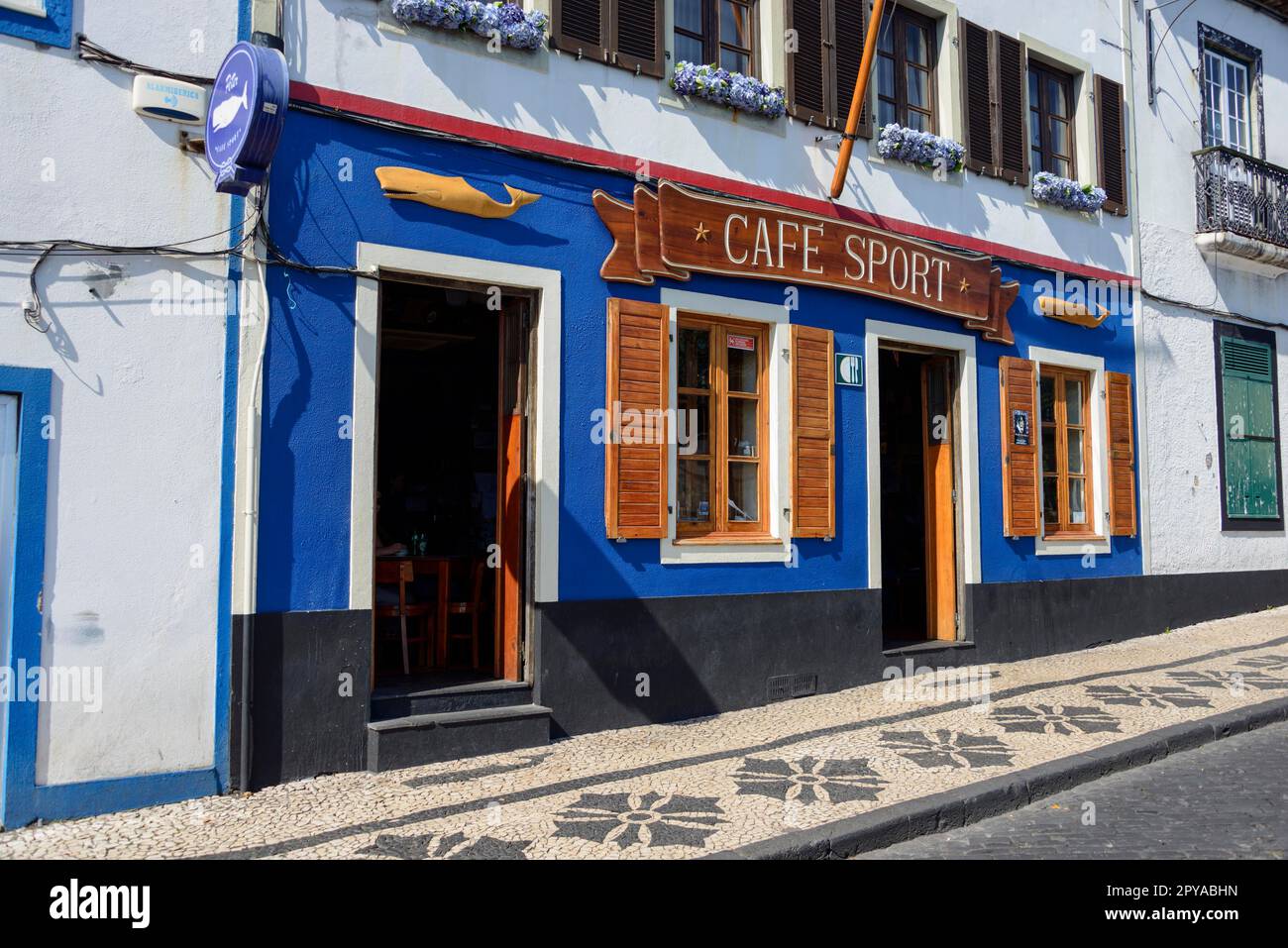Pub Peter Cafe Sport, Horta, Faial, Azores, Portugal Stock Photo - Alamy