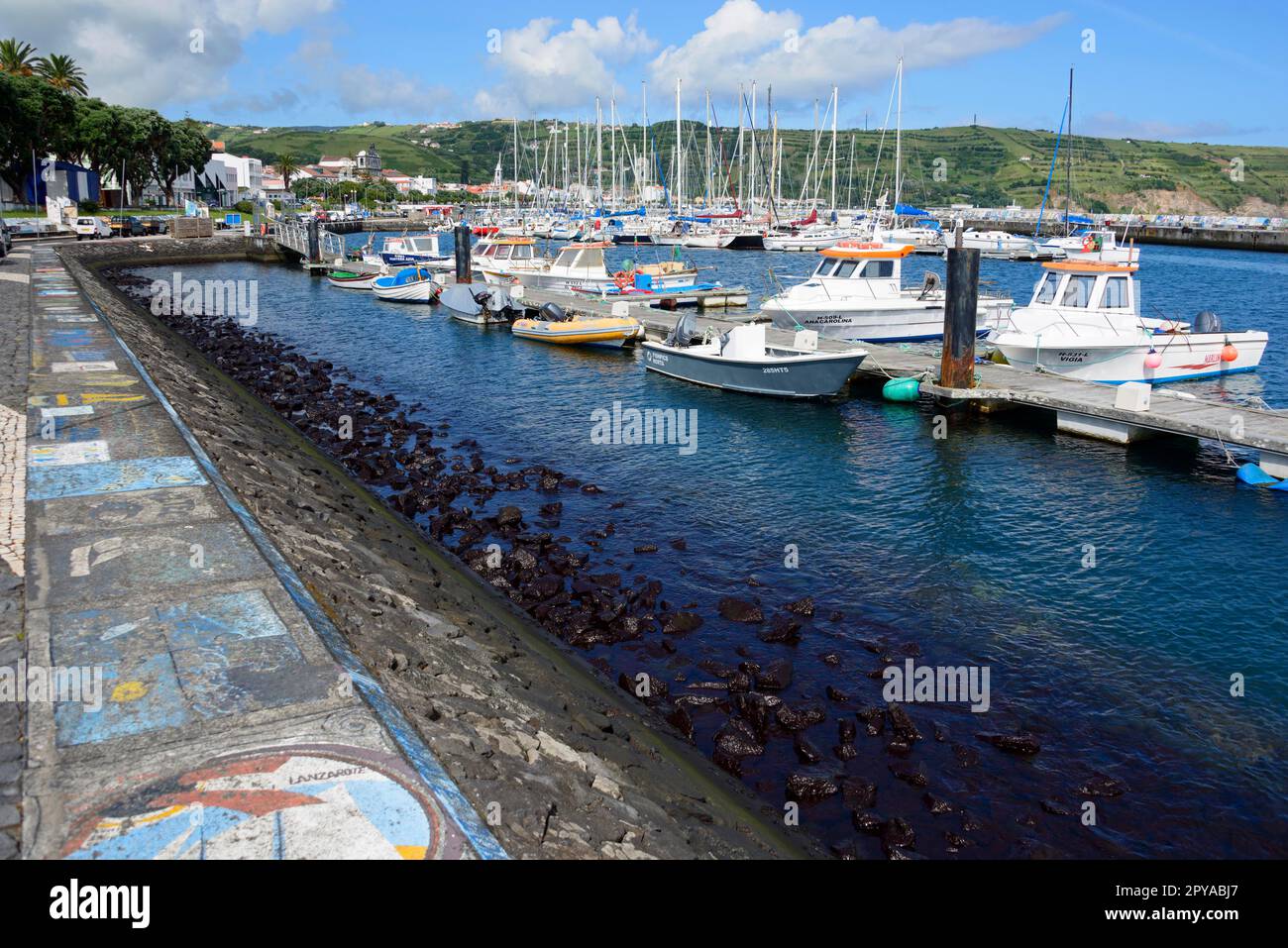 Port, Horta, Faial, Azores, Portugal Stock Photo - Alamy