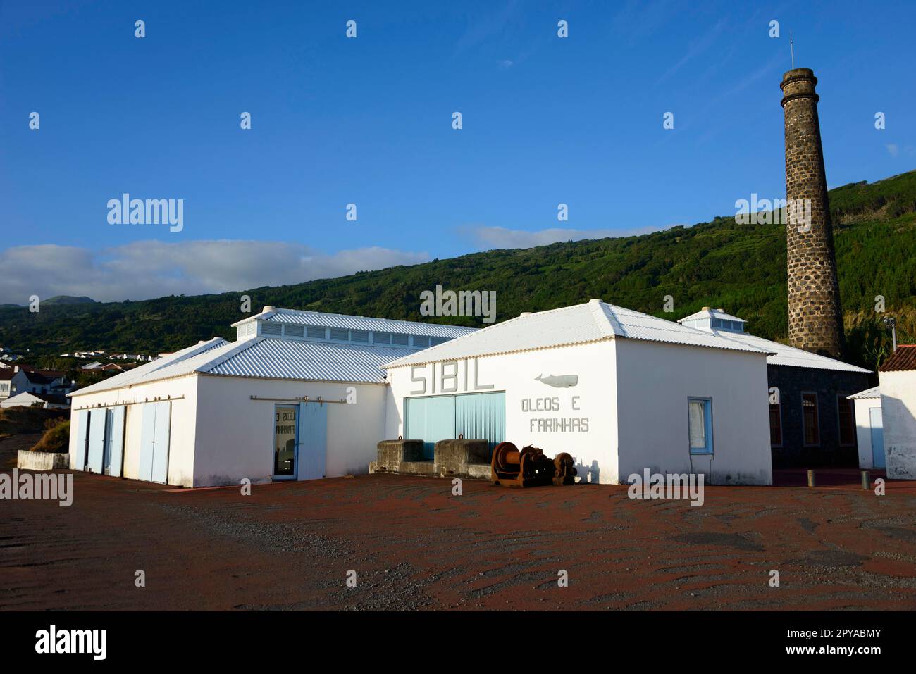 Old whale factory, museum, Lajes do Pico, Pico, Azores, Portugal Stock ...