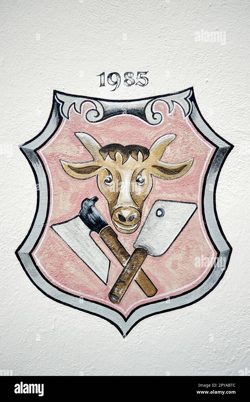 Traditional butcher sign hi-res stock photography and images - Alamy