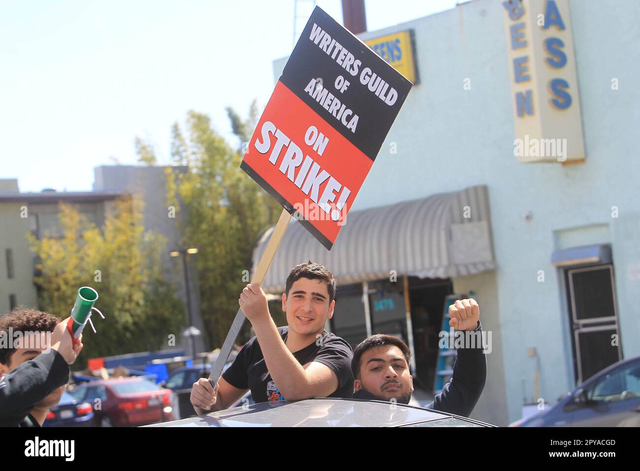 Photo by: gotpap/STAR MAX/IPx 2023 5/2/23 Writers Guild Strike on May 2 ...