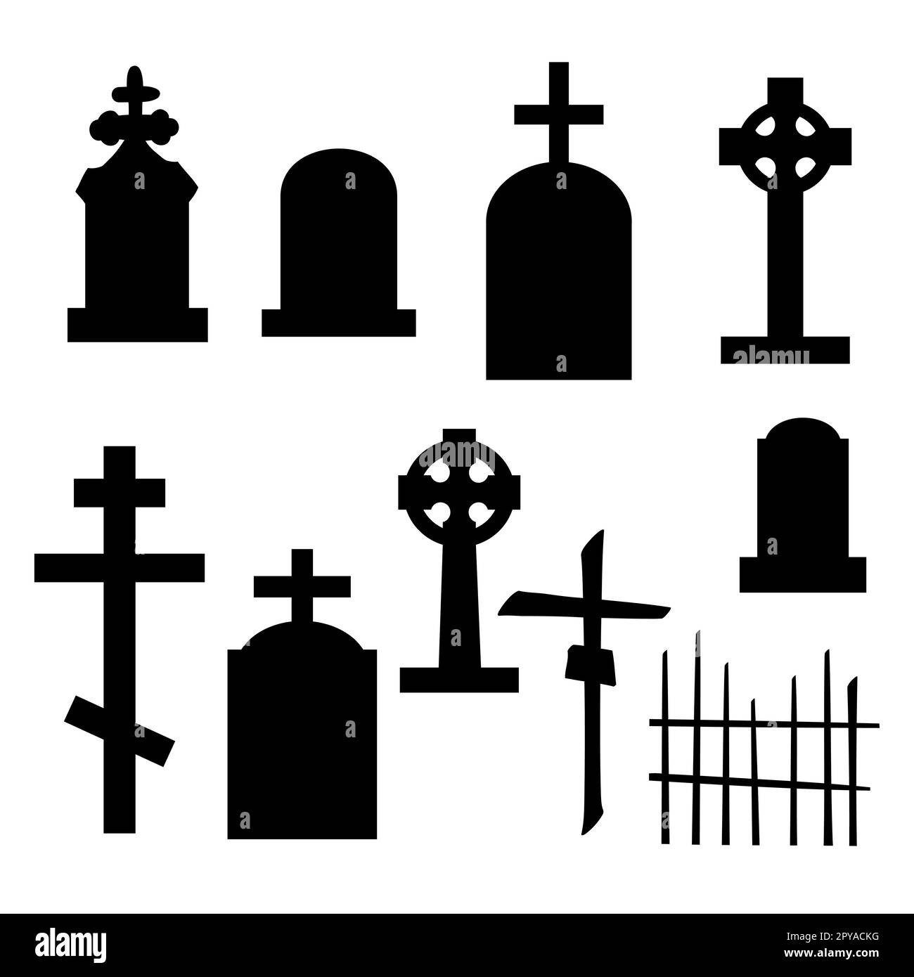 Old stone tombstones Stock Vector Images - Alamy