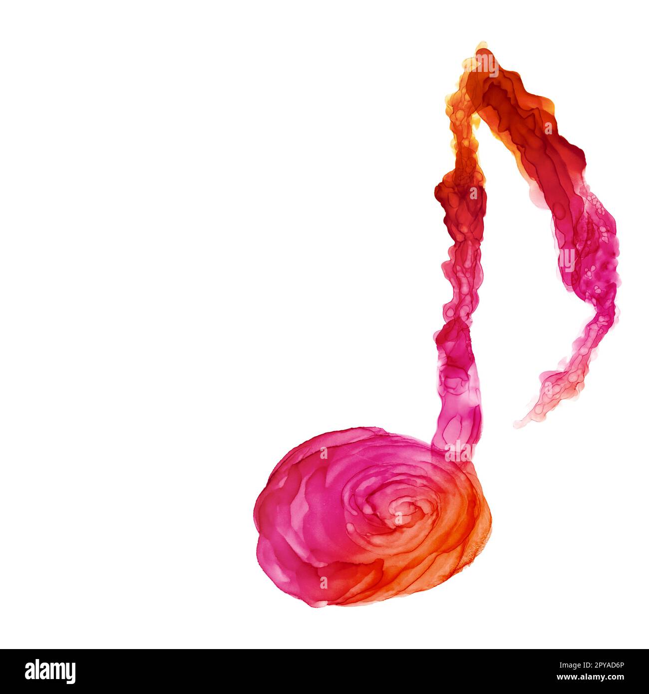 Alcohol ink art abstract square background template. A pink and orange ...