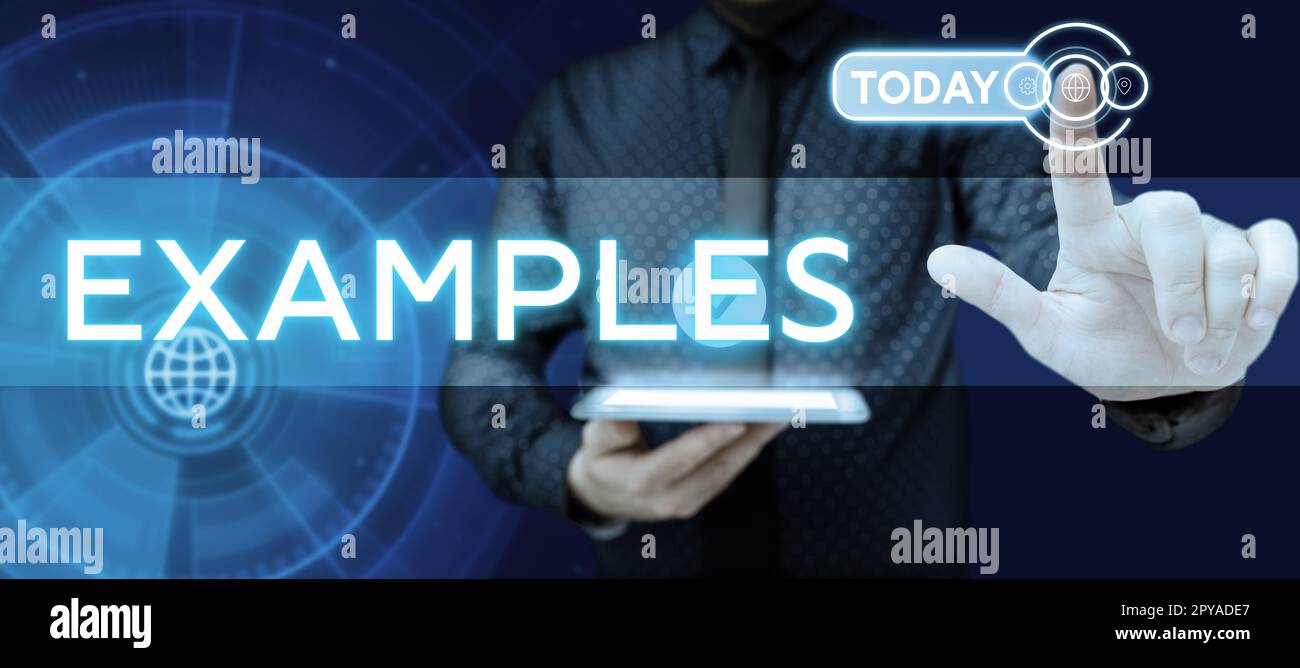 Text showing inspiration Examples. Business concept photo Sample Model ...