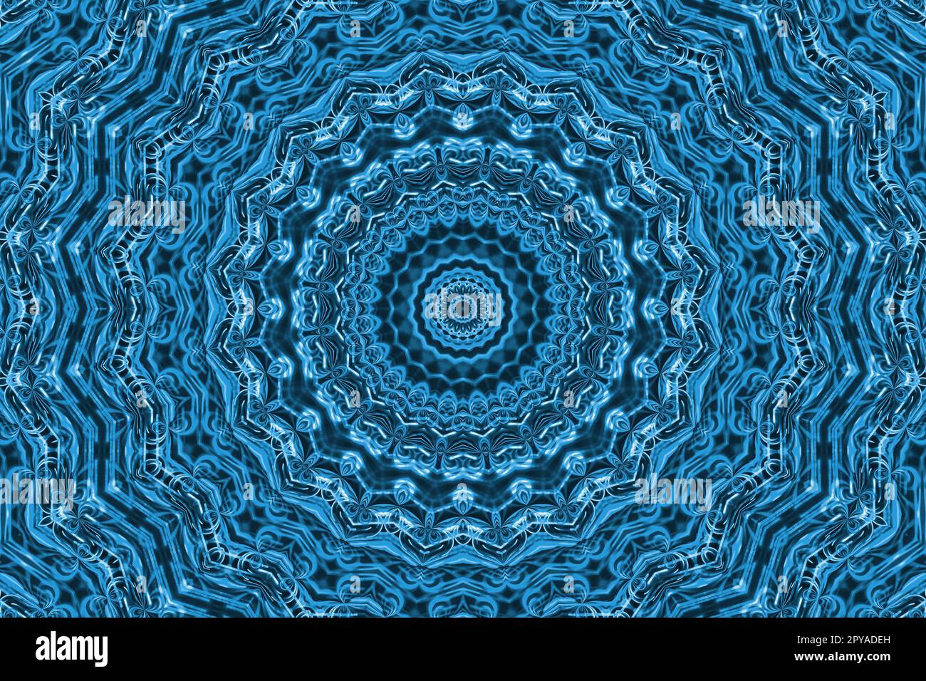 Blue background with abstract radial pattern Stock Photo - Alamy