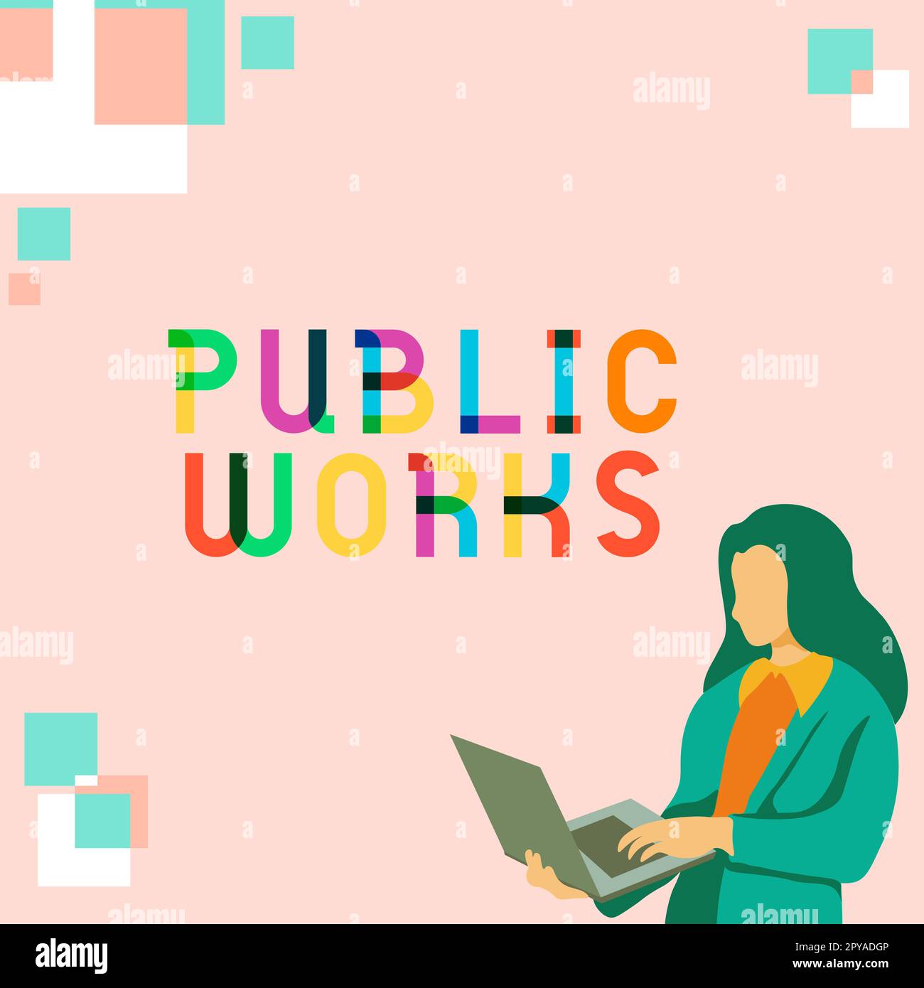 Writing displaying text Public Works. Word Written on Describes the ...