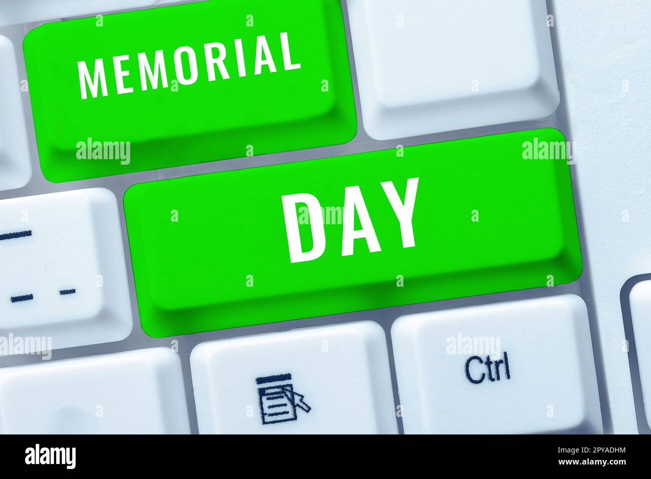 Sign displaying Memorial Day. Concept meaning To honor and remembering ...