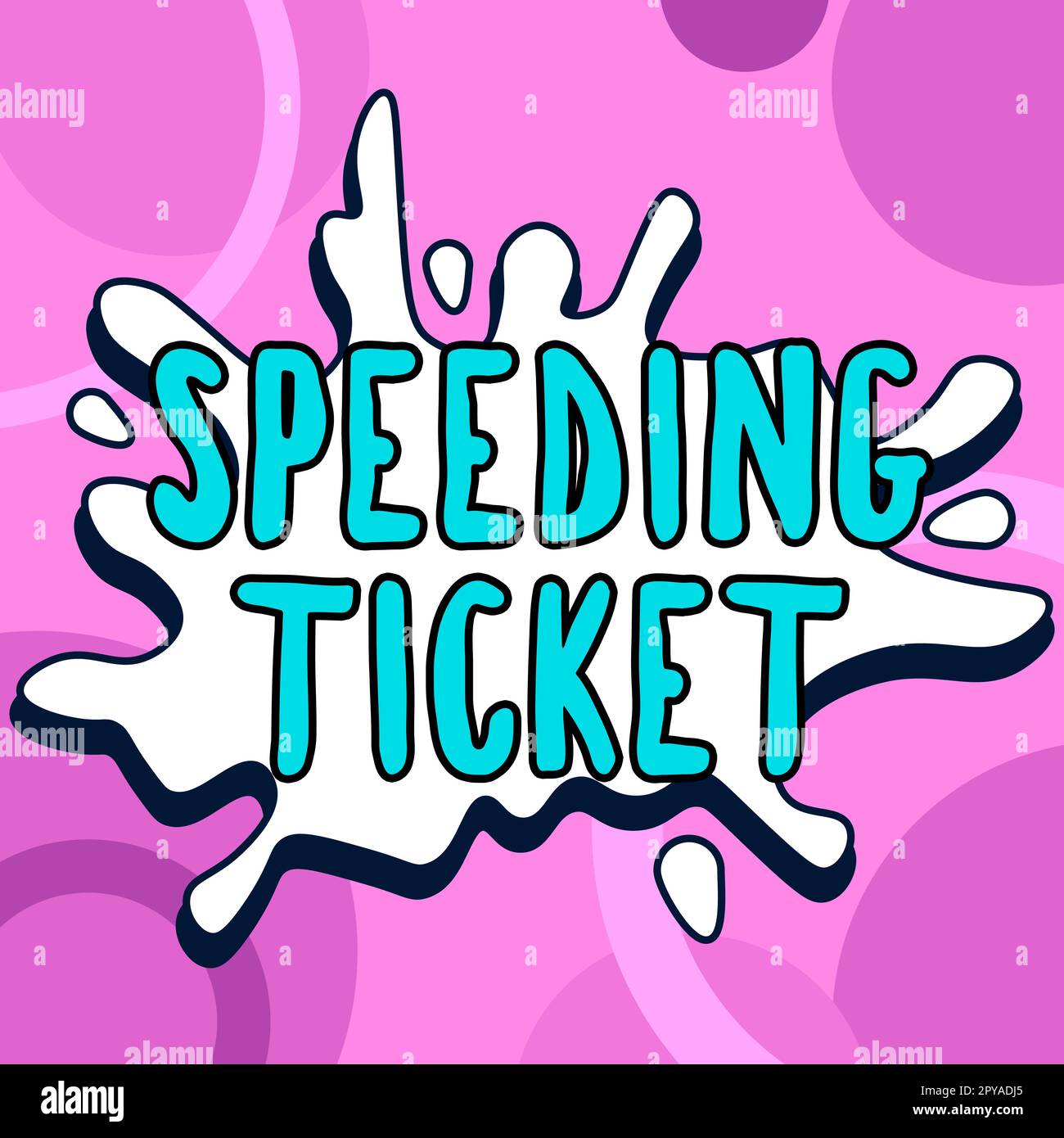 Conceptual caption Speeding Ticket. Word for psychological test for the ...