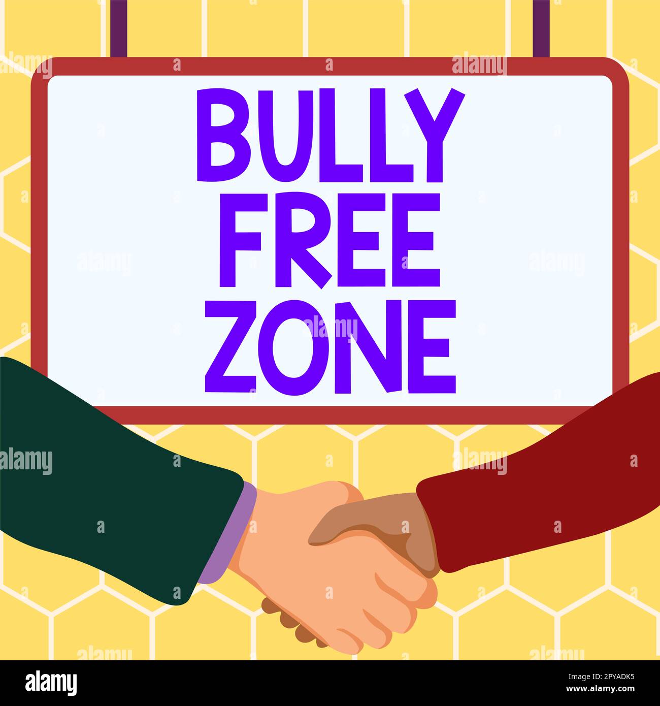 Inspiration showing sign Bully Free Zone. Internet Concept Be ...