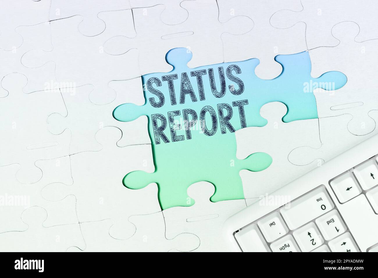 Inspiration showing sign Status Report. Word Written on Update Summary ...