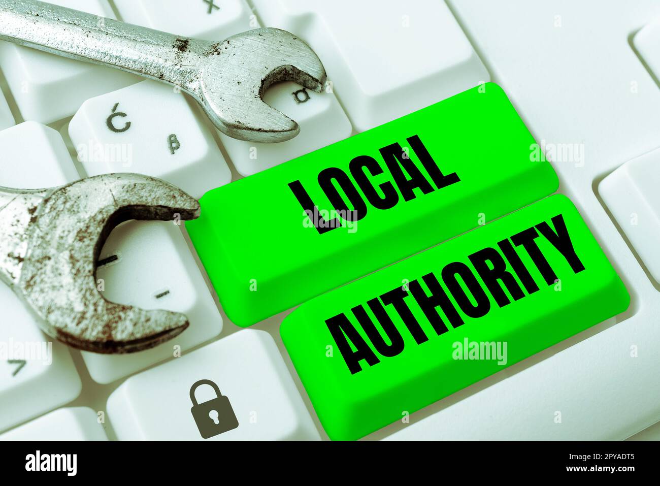 Sign displaying Local Authority. Word for the group of people who ...