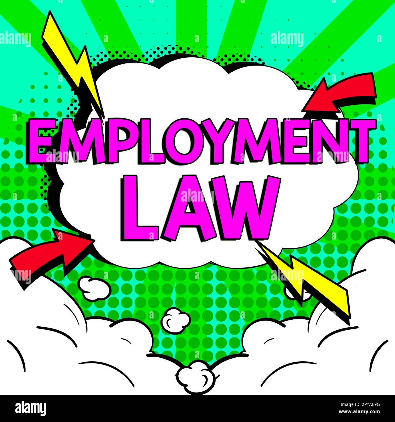 Text sign showing Employment Law. Conceptual photo deals with legal ...