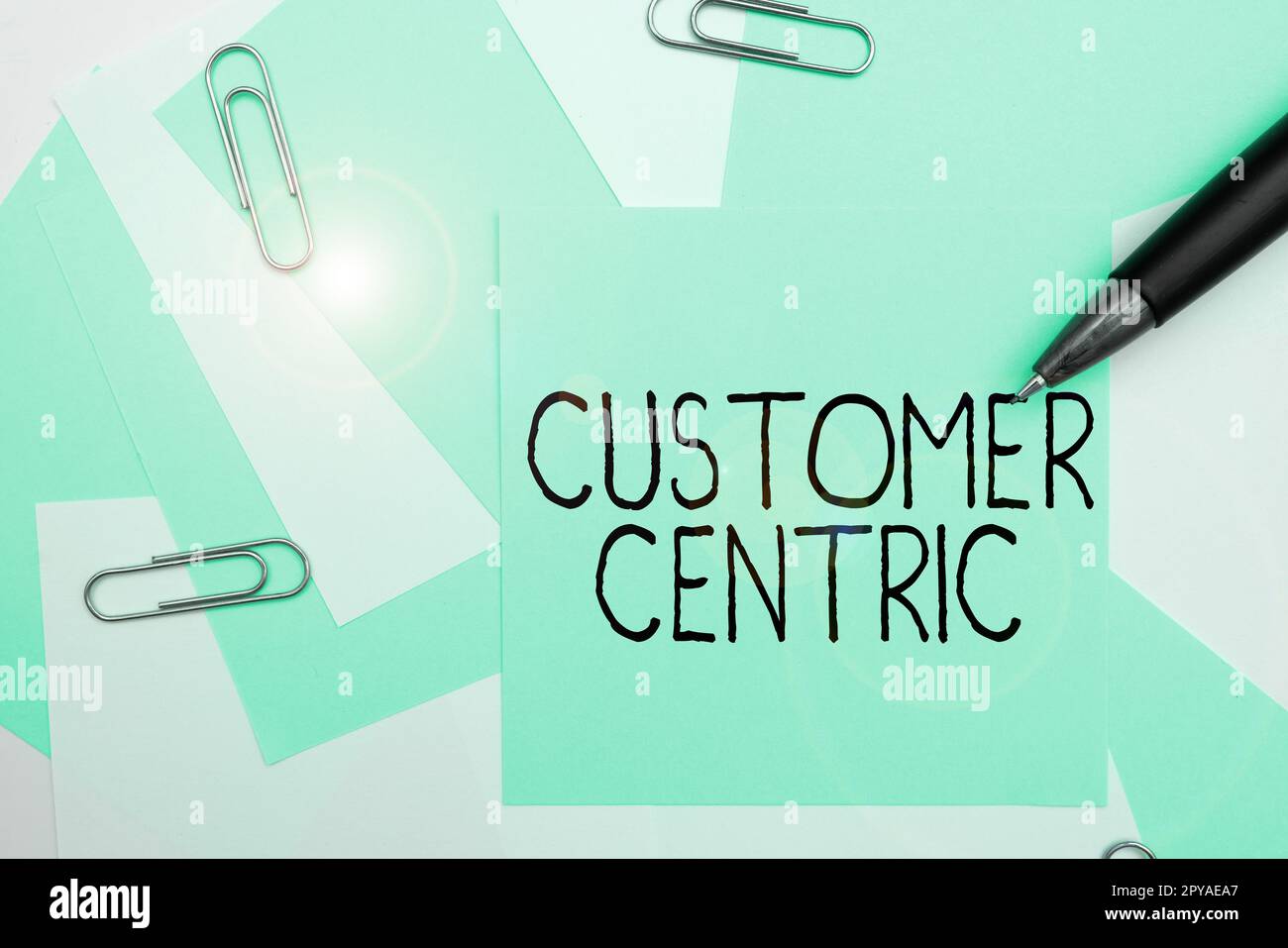 Text Caption Presenting Customer Centric Business Overview Process Of