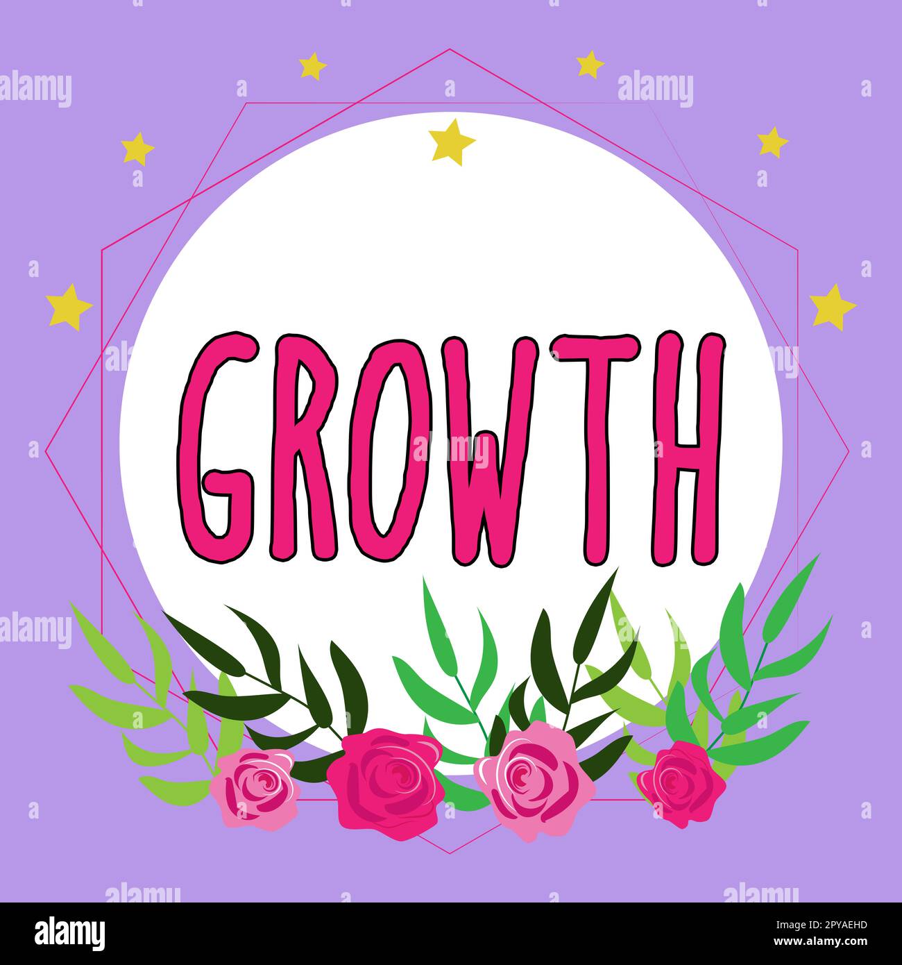 Conceptual display Growth. Word Written on process of increasing in ...