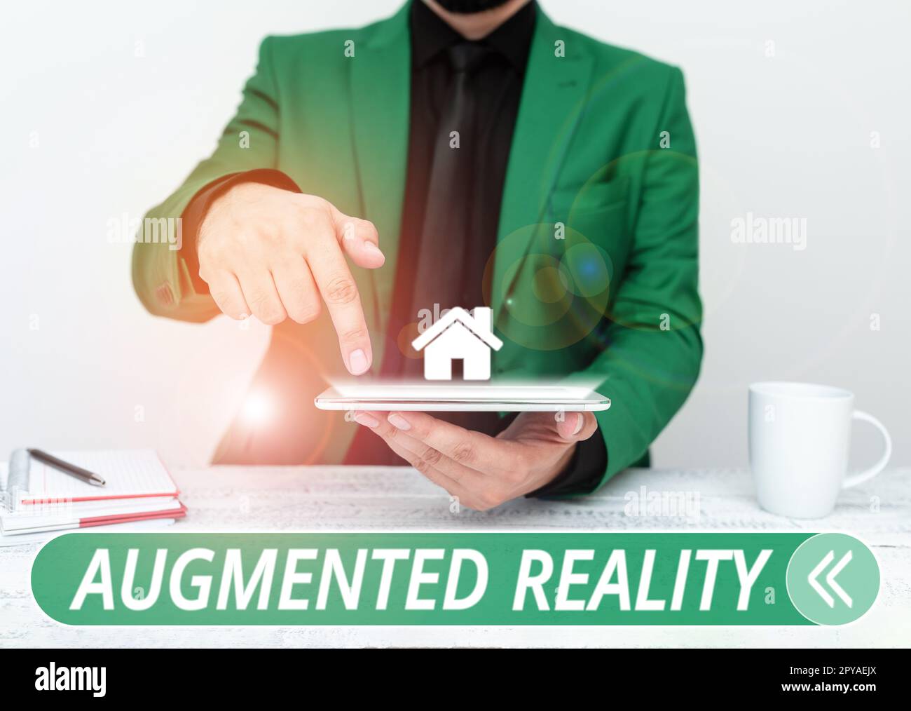 Handwriting text Augmented Reality. Business showcase technology that ... Handwriting text Augmented Reality. Business showcase technology that ...