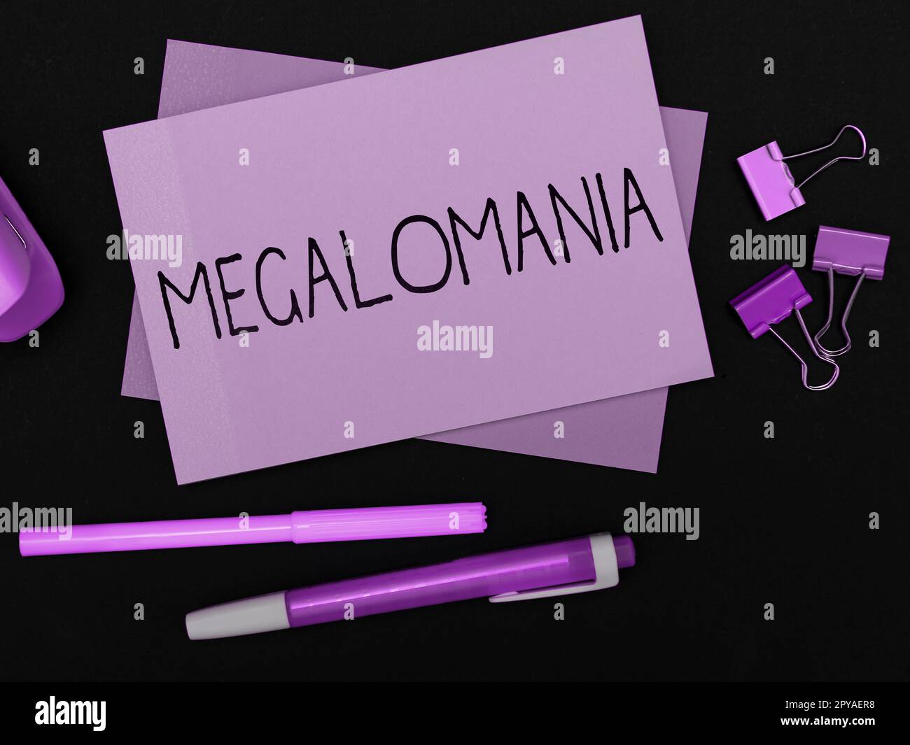 Conceptual display Megalomania. Internet Concept mental illness that is ...