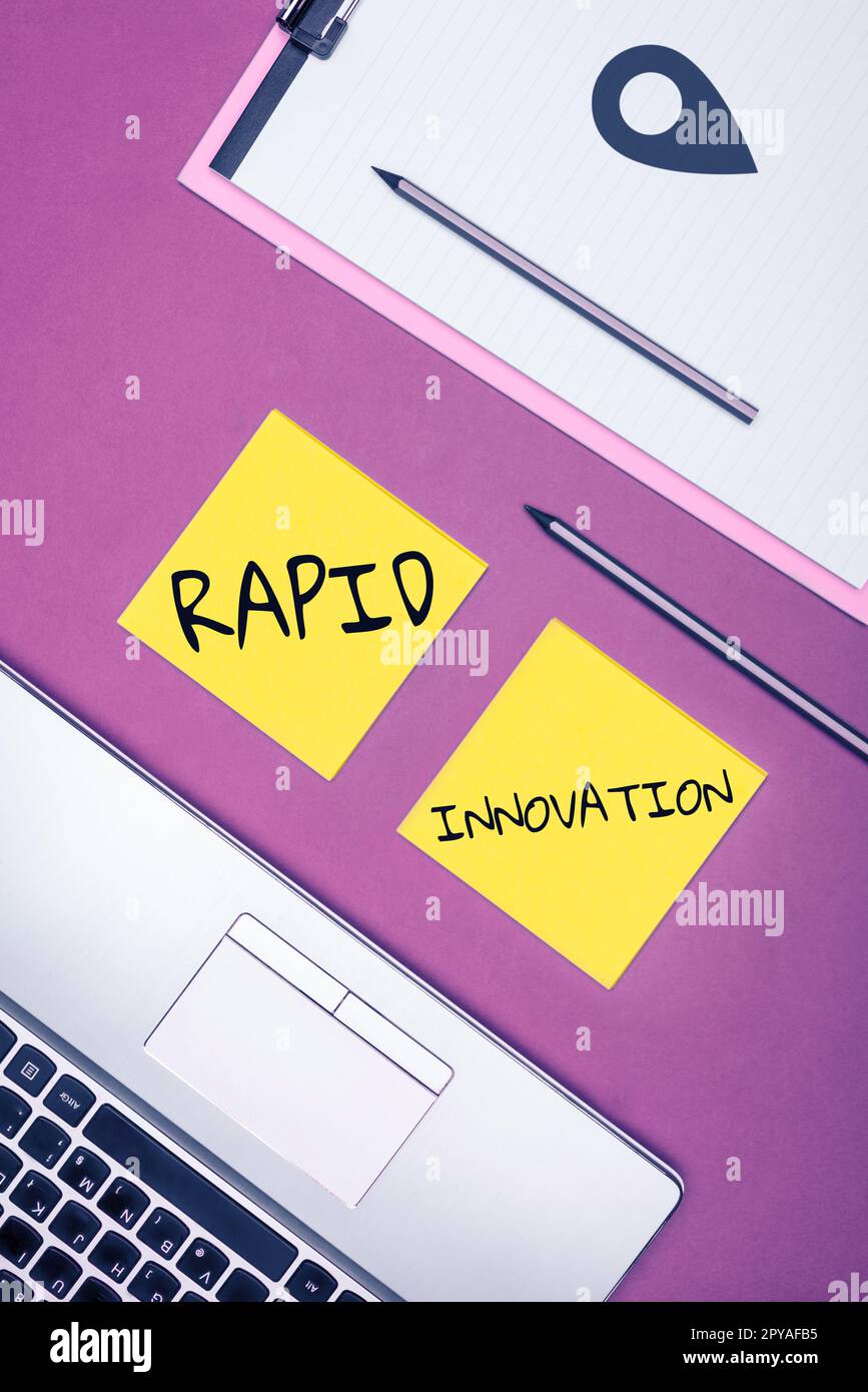 Inspiration showing sign Rapid Innovation. Business idea characteristic ...