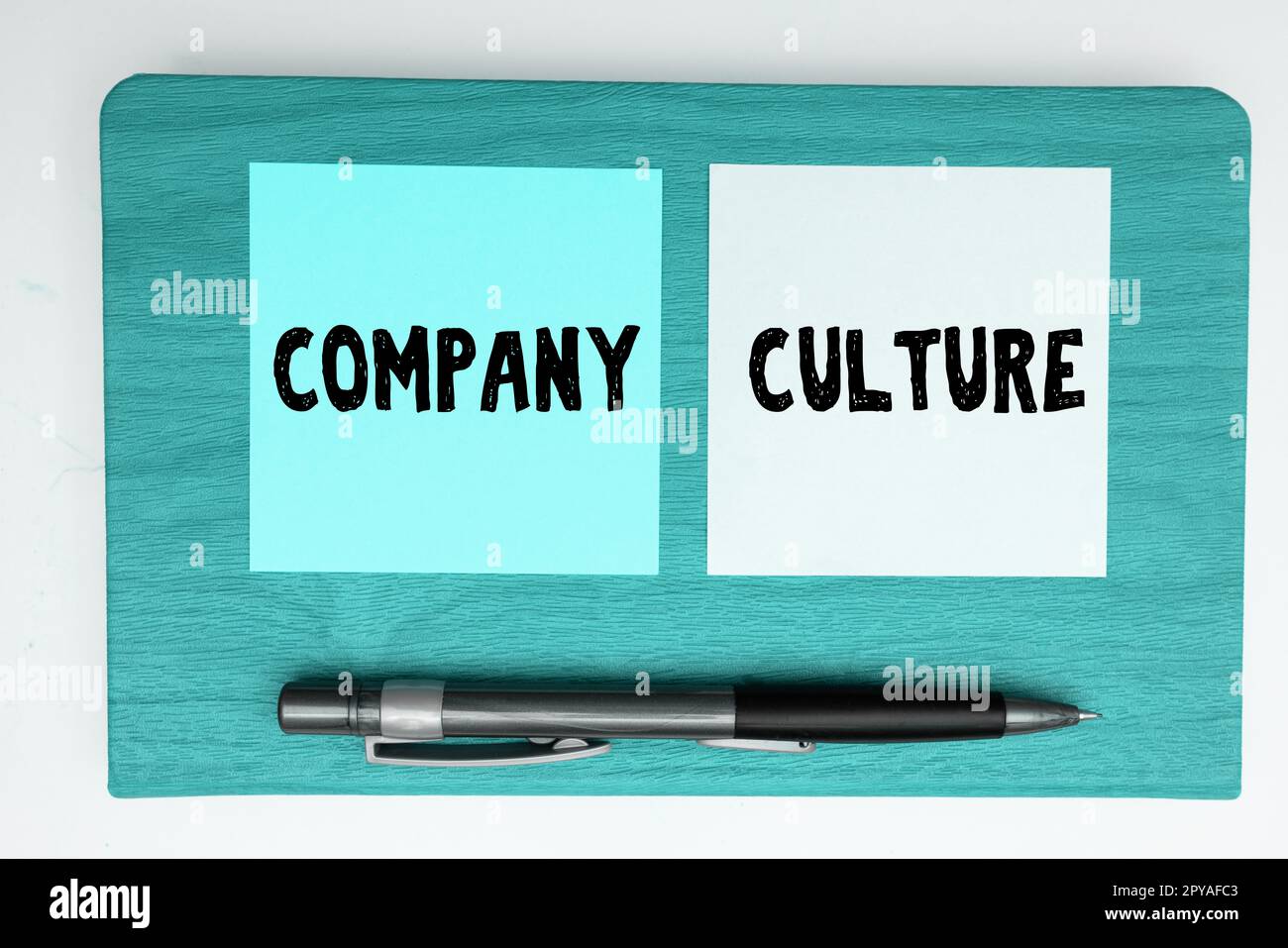 Sign displaying Company Culture. Concept meaning The environment and ...