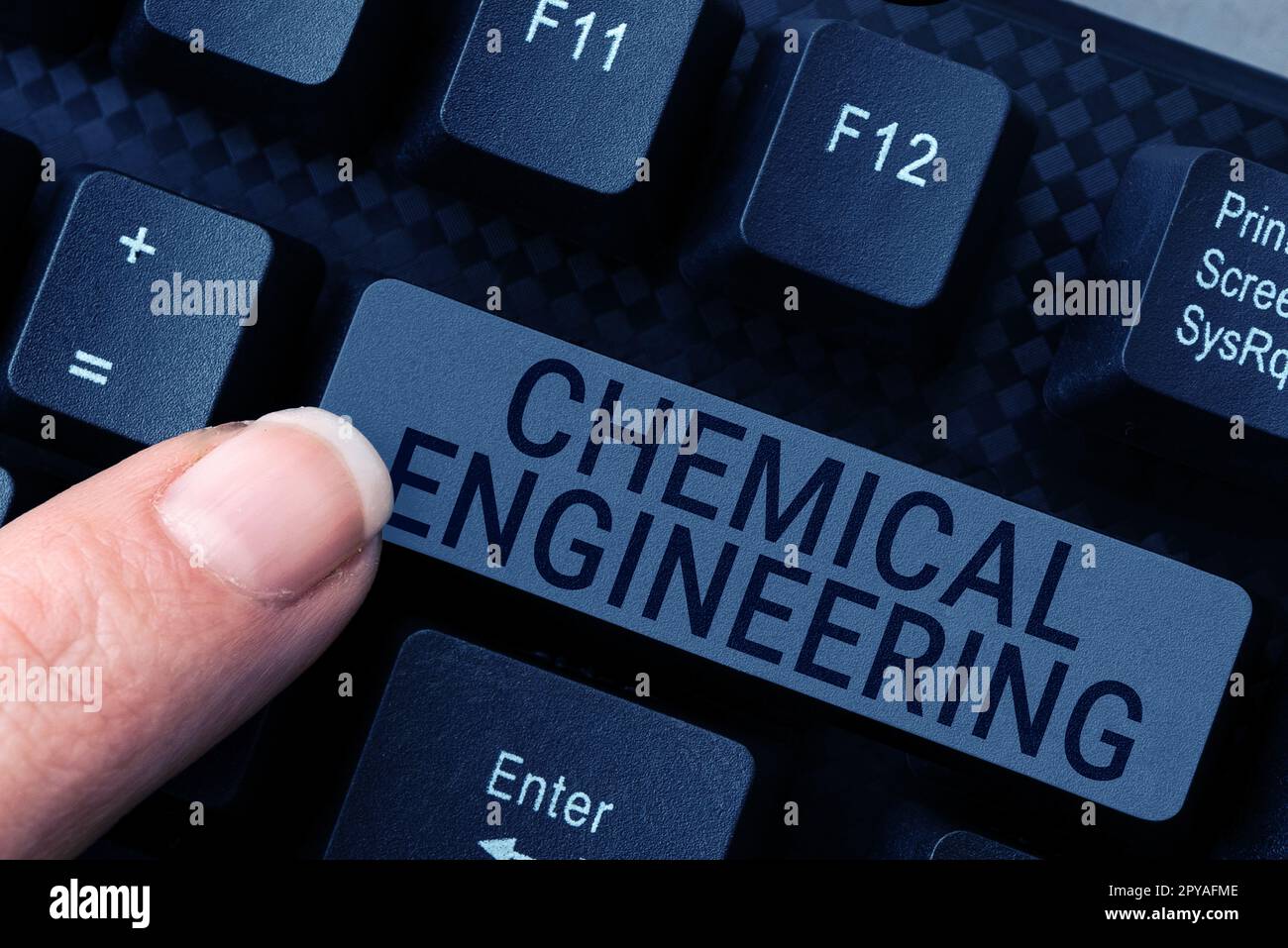 Sign displaying Chemical Engineering. Concept meaning developing things ...