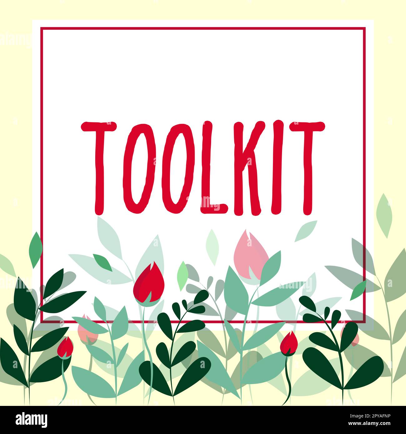 Conceptual display Toolkit. Business concept set of tools kept in a bag ...
