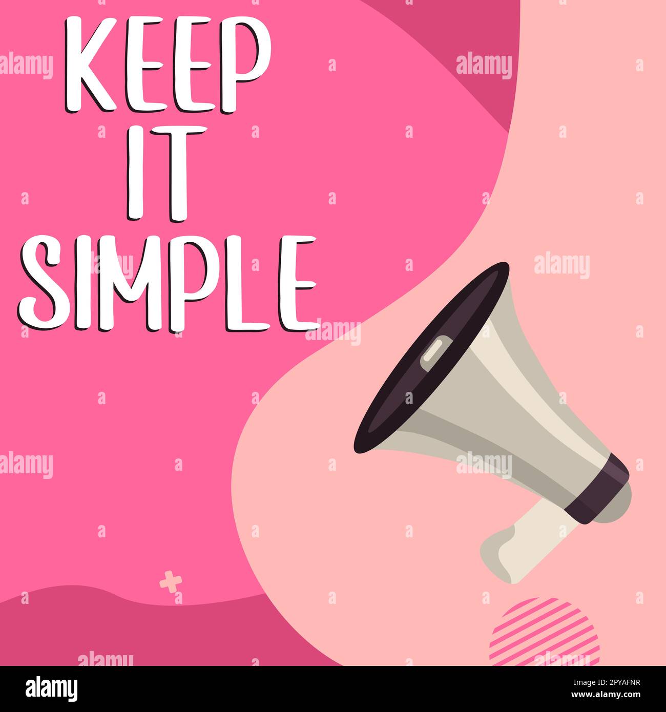 Inspiration showing sign Keep It Simple. Conceptual photo Easy to toss ...