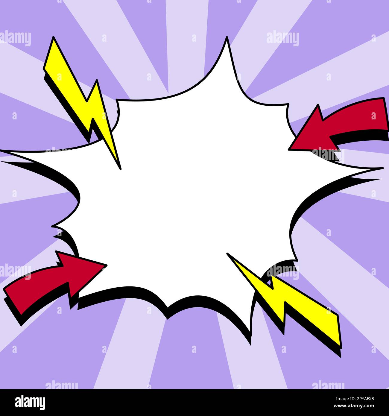 Comics Design Frames. Photo Frame Set With Explosion Bubbles For Add ...