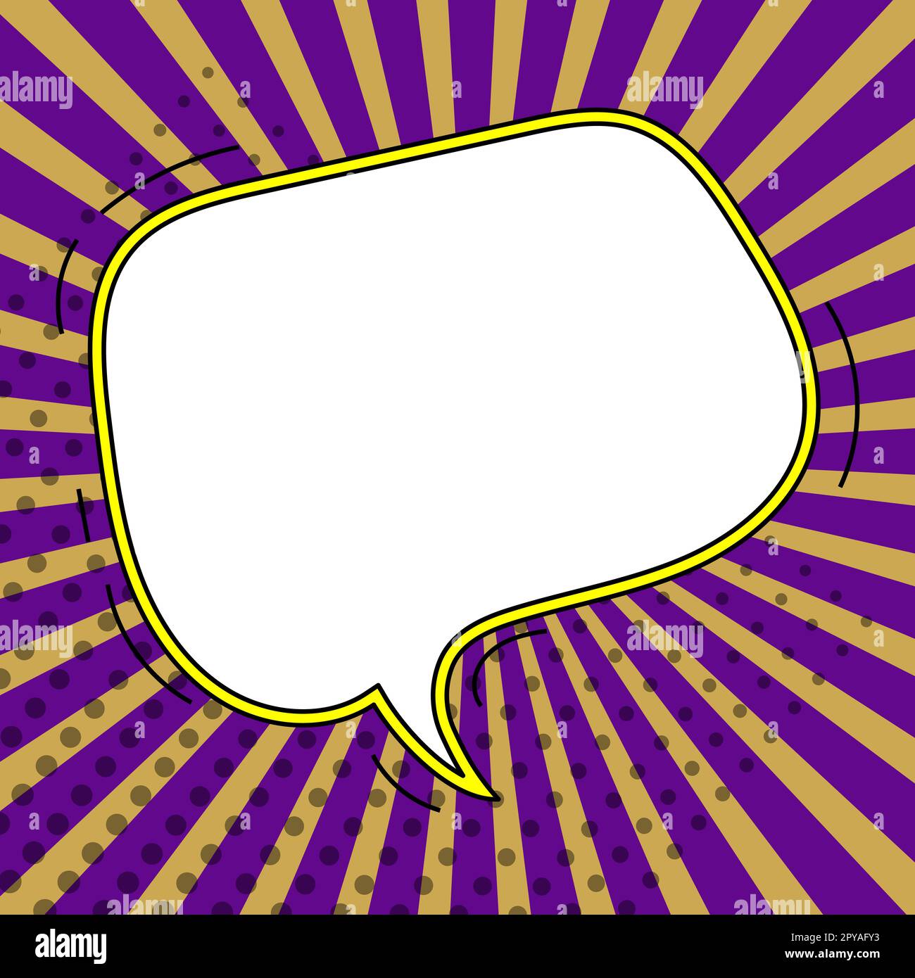 Comic Speech Bubble With Copy Space And Colorful Doodles. Design Of ...