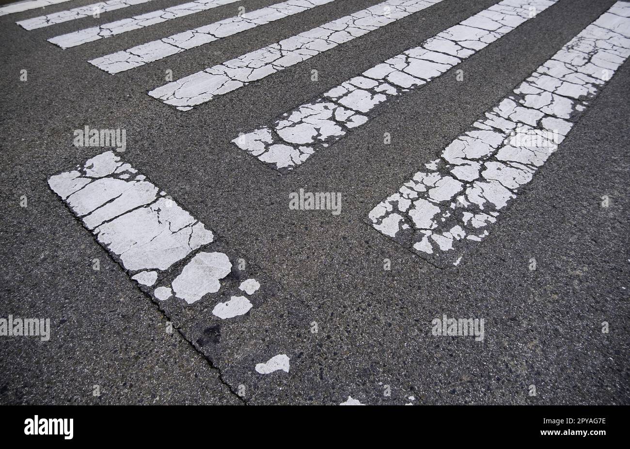 Zebra way on asphalt hi-res stock photography and images - Alamy