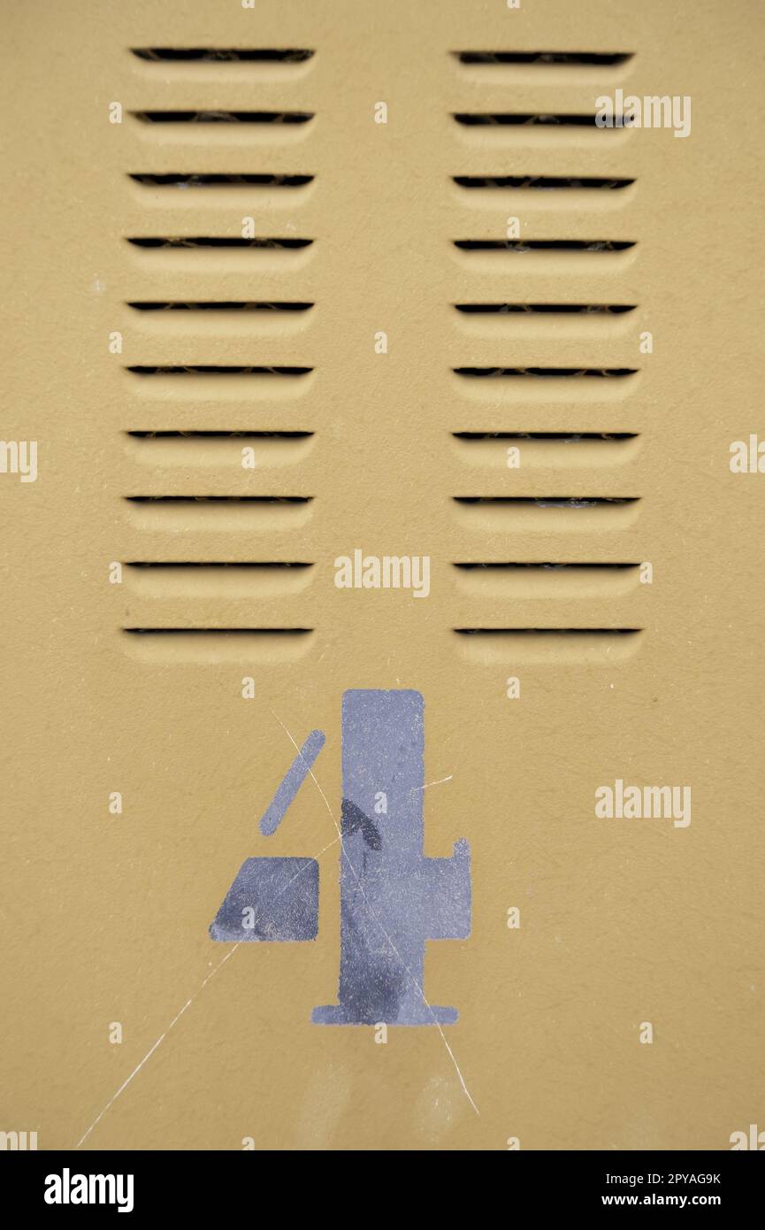 information number four Stock Photo - Alamy