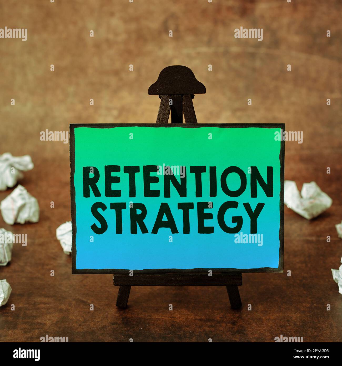 Hand writing sign Retention Strategy. Internet Concept activities to ...
